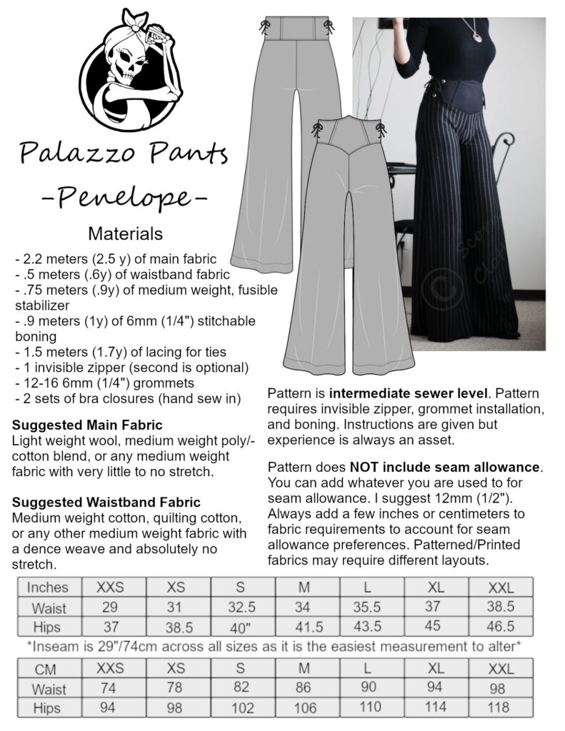 Palazzo Pants Sewing Pattern – Scorned Clothing